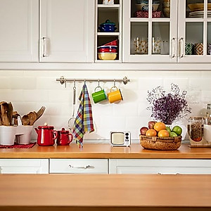 PÜSKÜL - Kitchen Towels Set of 6, 100% Turkish Cotton Soft Absorbent Quick Dry Dish Cloths, Buffalo Plaid Tea Towels with Fringe (26 X 18 Inches, Multi Color Tropical)