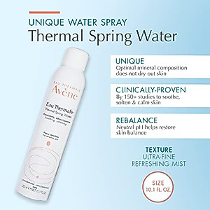 Eau Thermale Avene Thermal Spring Water, Soothing Calming Facial Mist Spray for Sensitive Skin - 10.1 fl. oz.