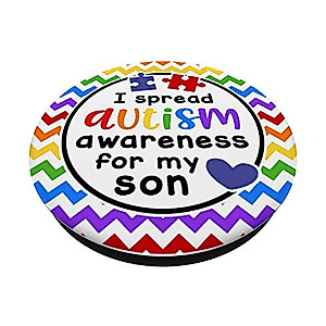 Autism Pop Socket - Autism Popsocket - Awareness for Son PopSockets PopGrip: Swappable Grip for Phones & Tablets