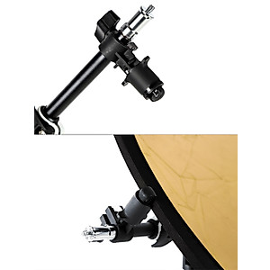 Fotoconic Multi Functional Reflector Holder, Boom Arm, Background Crossbar (21"-49" / 53-125cm) with Solid Locking Metal Swivel Head Grip