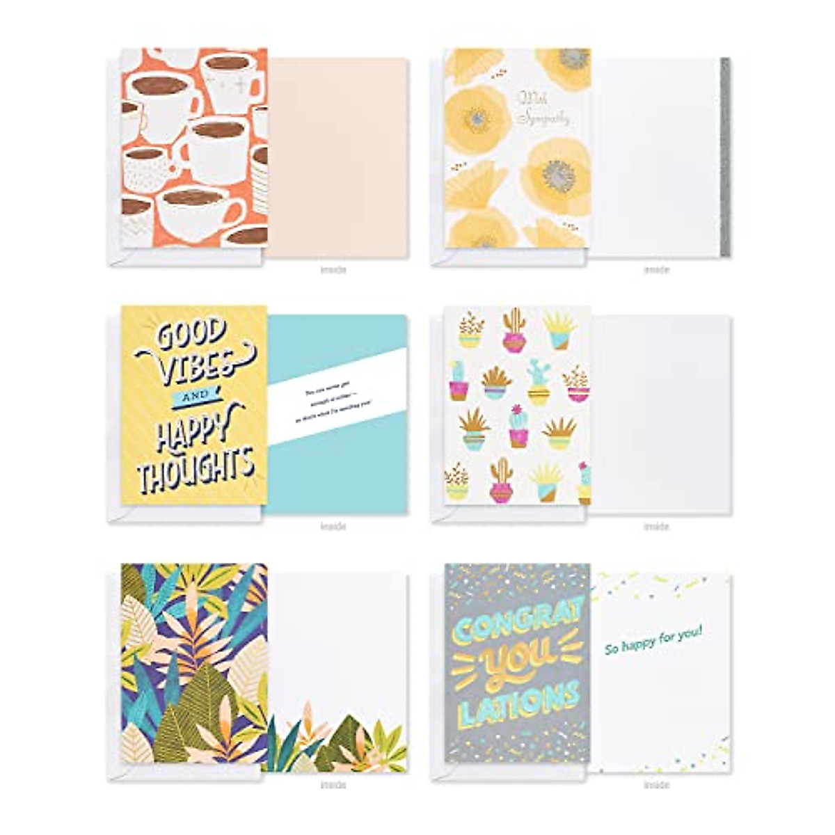 American Greetings Deluxe All Occasion Cards with Envelopes - Birthday, Thanks, Congrats and More (40-Count)