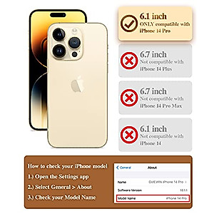 GVIEWIN Compatible with iPhone 14 Pro Case 6.1 Inch 2022, [Built-in 360° Rotatable Ring Stand] Marble Slim Stylish Durable Hard Shockproof Phone Holder Kickstand Cover(White/Gold)