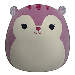 Squishmallows 12-Inch Plum Squirrel with Tie-Dye Tail and White Belly Plush - Add Allina to Your Squad, Ultrasoft Stuffed Animal Medium-Sized , Official Kelly Toy Plush
