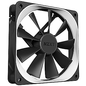 NZXT AER F - RF-AF140-B1-140mm - Winglet Designed Fan Blades - Fluid Dynamic Bearings - PWM Airﬂow Fans - Gaming Computer Fan