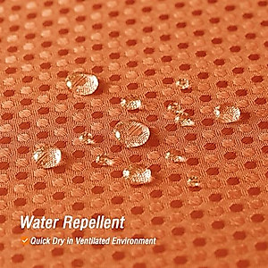 Gibelle Burnt Orange Shower Curtain, Waffle Weave Textured Fabric Shower Curtain for Bathroom - Soft Cloth & Hotel Spa Luxury, Water Repellent, Machine Washable, 72X72, Burnt Orange