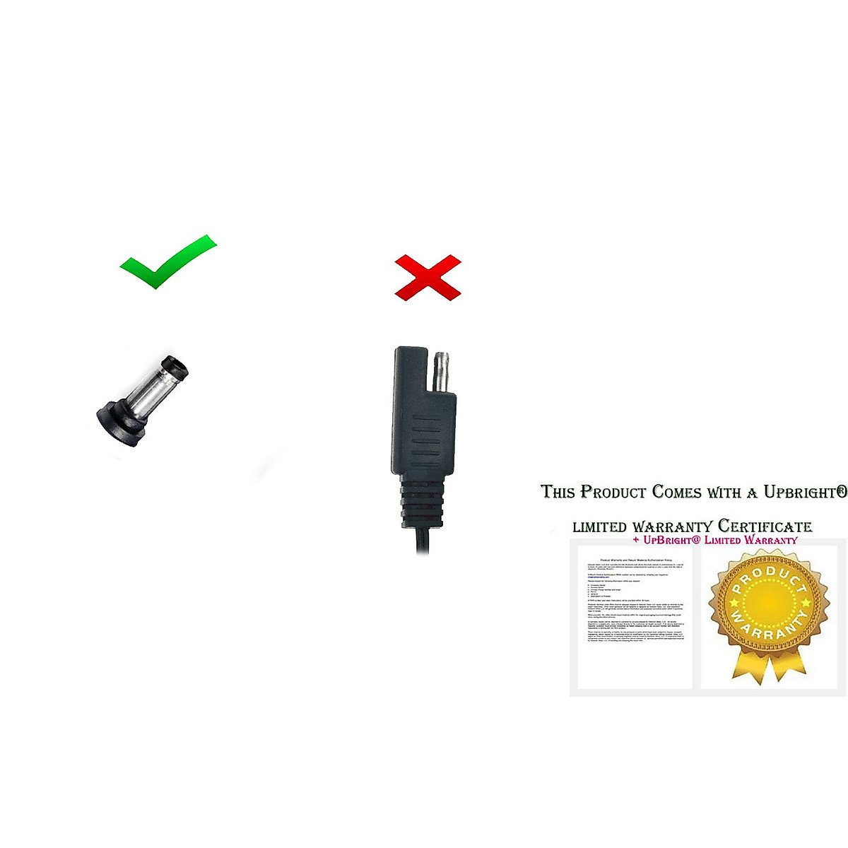 UpBright 12V AC/DC Adapter Compatible with Monster Trax 4 Wheeler ATV12V-BL/OR-5011 16b181 26837 ATV12V-RDWHBLU ATV RED-White-Blue SB14007 Jeep & Dirt Racer Hello Kitty Ride On 12 Volt Battery Charger