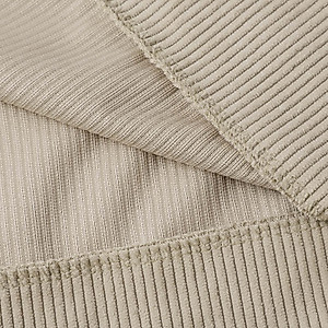 MDNZCTH Mens Corduroy Shirt with Elbow Patches Button Up Mock Neck Long Sleeve Sweaters Casual Polo Sweatshirts Lapel Collar Golf Pullover 2023 Men Fall Winter Clothes Sale Clearance Track Jackets