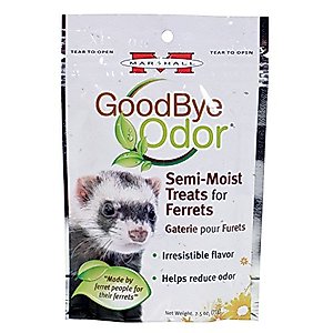 Marshall 41683 Goodbye Odor Semi-Moist Treats for Ferrets, 2.5 oz