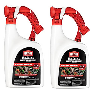 Ortho BugClear Insect Killer for Lawns and Landscapes Ready to Spray, Kills Periodical Cicadas, Ants, Spiders, Fleas, and Ticks, 32 oz., 2-Pack
