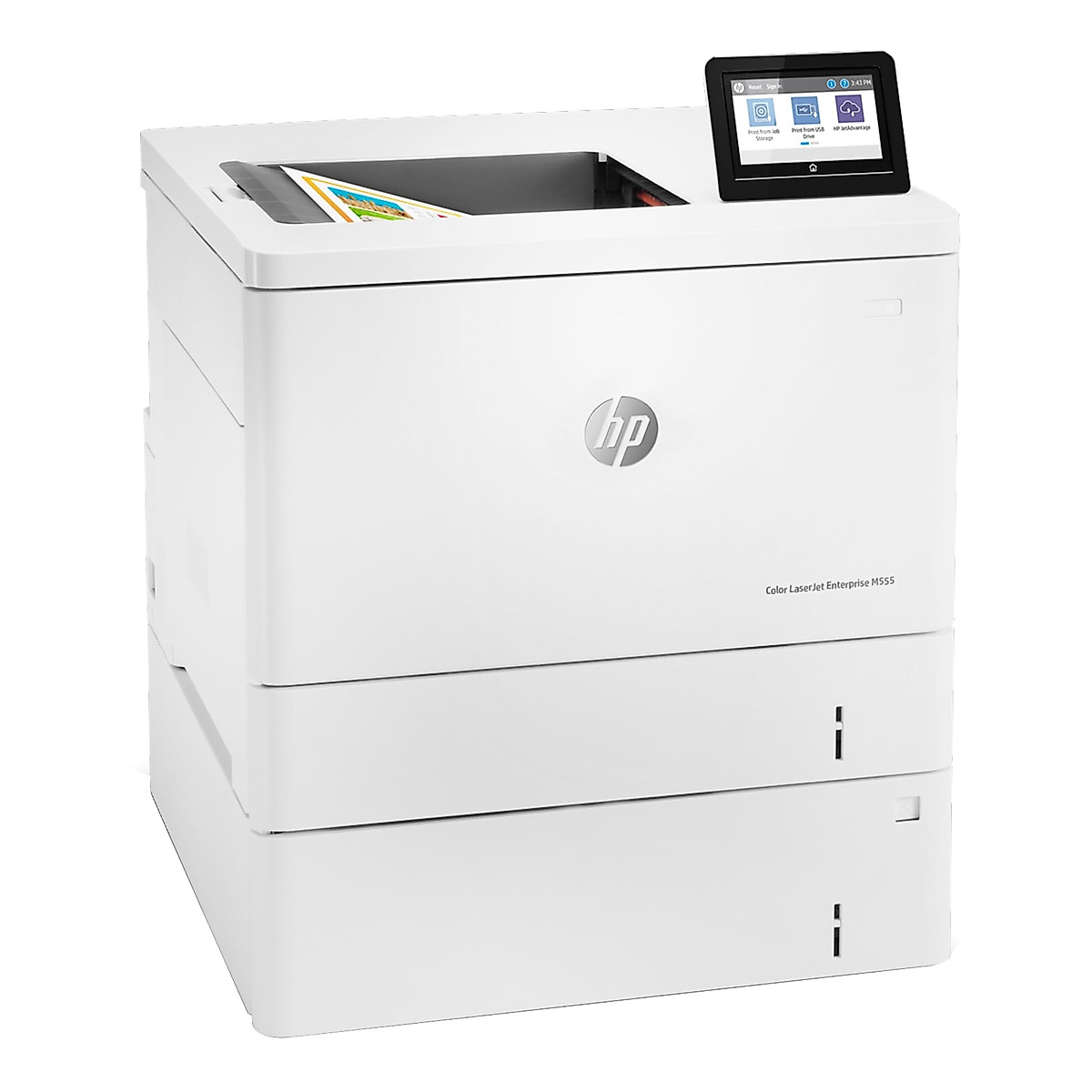 HP Color LaserJet Enterprise M555x Duplex Printer with Extra Paper Tray (7ZU79A)