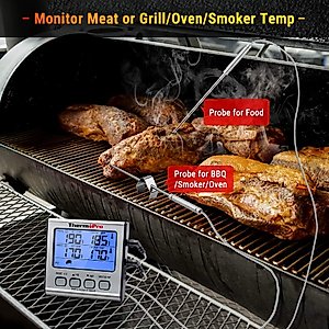 ThermoPro TP-17 Dual Probe Digital Cooking Meat Thermometer + ThermoPro TP610 Dual Probe Instant Read Meat Thermometer