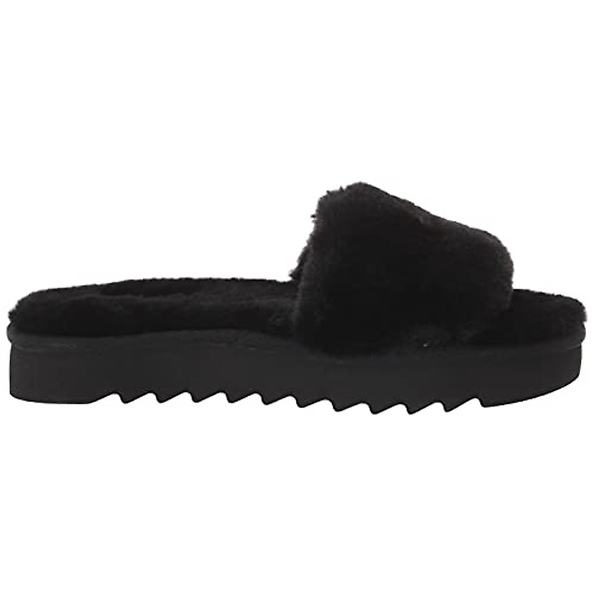 Koolaburra by UGG Women's Fuzz-AH Slipper, Black, 11