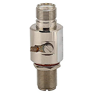 ASHATA Coax Surge Protector, BL-1000 1-1.2GHz 200W 50 Ohm Arrester with PL259 Female/UHF Female/SO239/M Female Interface