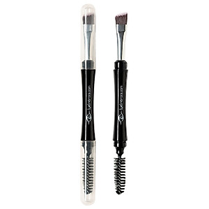 Eye Embrace Pro Grip Angled Eyebrow Brush and Spoolie Brush – Premium Quality Brush for Brow Makeup