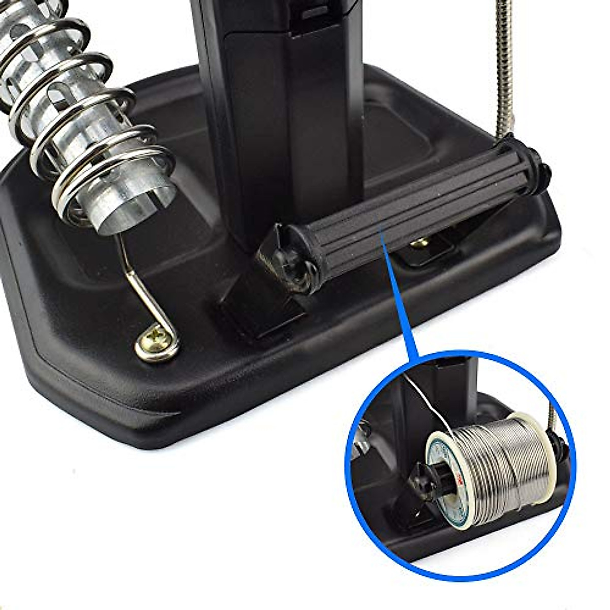 MMOBIEL LED Light Helping Hand Magnifier Station for Soldering, Assembly, Repair,Modeling, Hobbies and Crafts - 2.5X /4X LED Light - Hands-Free Magnifying Glass Stand - Incl. Clamp and Alligator Clips