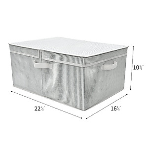 GRANNY SAYS Bundle of 1-Pack Jumbo Storage Bins with Handles & 1-Pack Hanging Storage Shelves