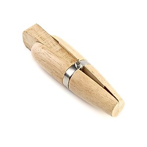 QWORK Wooden Ring Clamp, Hand Tool Wire Clamp for Jewelry Making Stone Setting Engraving Repair