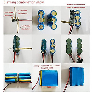 Songhe 3S 12V 10A 18650 BMS Li-ion Lithium Battery Charger Protection Module 18650 Charger Board Module 10.8V 11.1V 12.6V (5PCS)