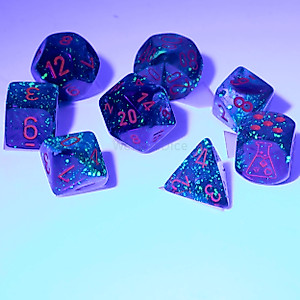 Chessex Lab Dice 4 Nebula CopperMatrix/ Orange Boxed Set
