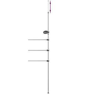 Tidyard Towel Rail 18.5" x 110.2" Aluminum Towel Storage Hanger Bar Bath Towel Holder for Bathroom, Kitchen