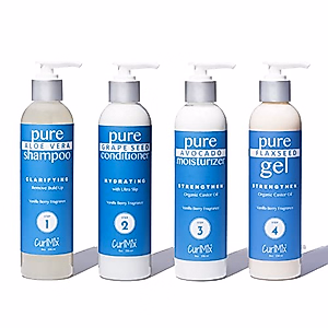 CurlMix Wash + Go System (Step 1-4) (Lemon Creme/Organic Argan Oil/Softening Hair)