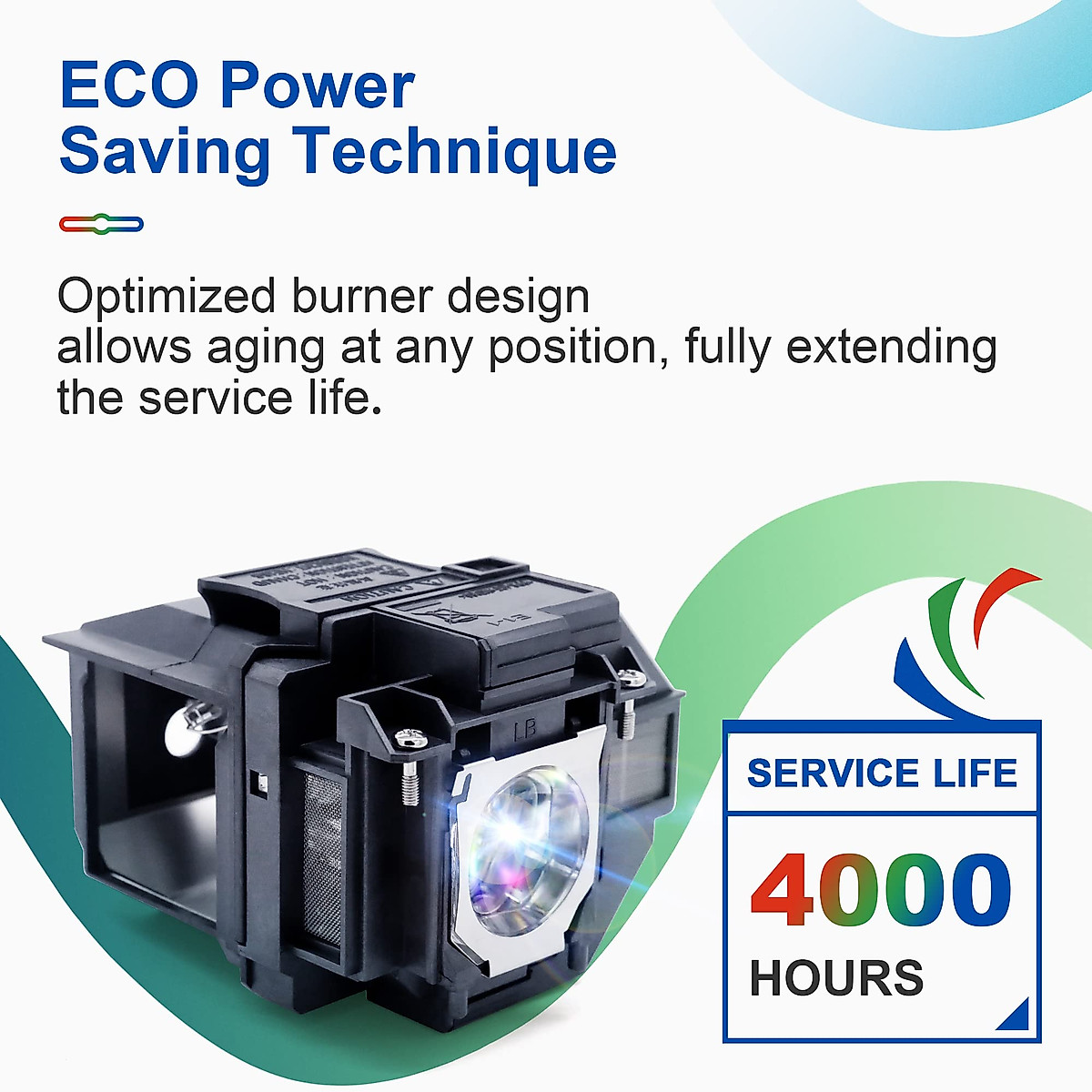 CTBAIER ELP96 for epson ELPLP96 powerLite Home Cinema 2100 2150 1060 660 760hd vs250 vs350 vs355 ex9210 ex9220 ex3260 ex5260 ex7260 x39 w39 s39 109w V13H010L96 Replacement Projector Lamp Bulb