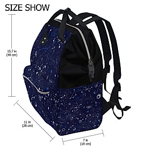 A Seed Baby Diaper Bag Backpack Tote Sun Moon Star Galaxy Space Universe Planet