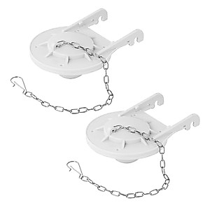 Hibbent 2 Pack 3-inch Universal Toilet Flapper Replacement, Compatible with American Standard Toilet Tank Flapper, Toilet Stopper Flapper Water Saving, High Performance, White
