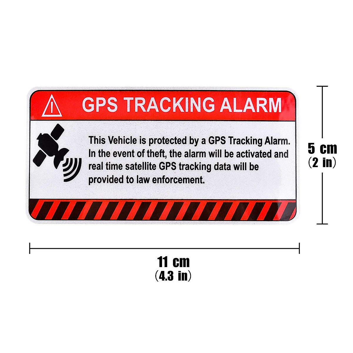 10 Pcs GPS Tracking Sticker, Car Alarm Sticker Self Adhesive GPS Warning Anti-Theft Stickers for Cars Sign Decal GPS Tracker for Bicycles Motorcycle Car Window Vehicles Bumper Truck Decals