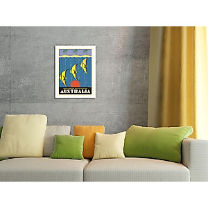 Great Barrier Reef - Queensland Australia - Moorish Idol Fish - Vintage Advertising Poster by Gert Sellheim c.1937 - Master Art Print (Unframed) 12in x 18in