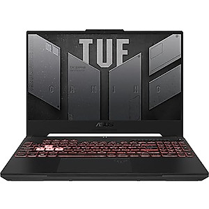 ASUS 2023 TUF F15 Gaming Laptop, 15.6” 144Hz FHD Display, AMD Ryzen 7 6800H Processor, GeForce RTX 3050Ti, 16GB DDR5 RAM, 1TB PCIe, Wi-Fi 6, Windows 11 Home