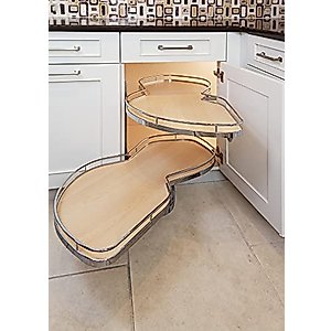 Kessebohmer 2502630005 Kessebohmer 2502670 LeMans Left Swing 32-1/4 Inch Wide Blind Corner Organizer