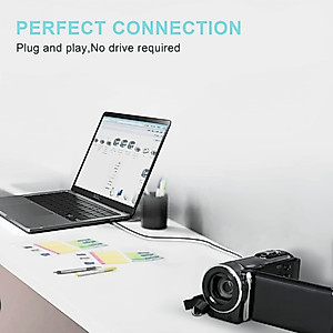 SLLEA USB Cable Cord for Sony Handycam DCR-SR40/E HDR-CX110/E DCR-SR200/E DCR-DVD803 DCR-DVD602 DCR-DVD608