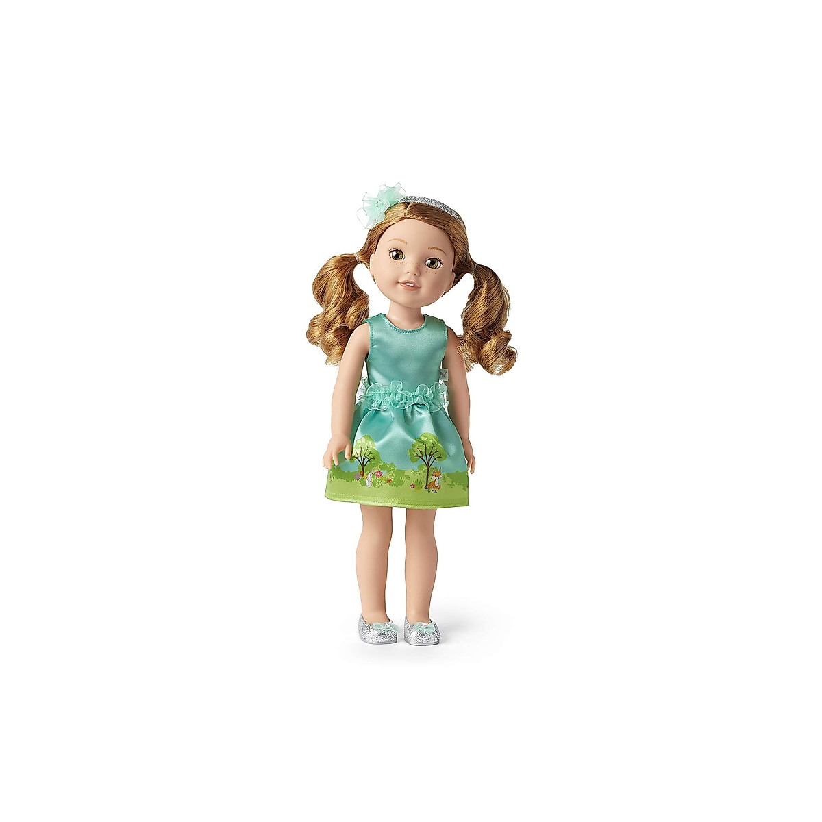 American Girl WellieWishers 14.5-inch Doll Garden Adventure Outfit with Silver Headband and Matching Shoes, For Ages 4+