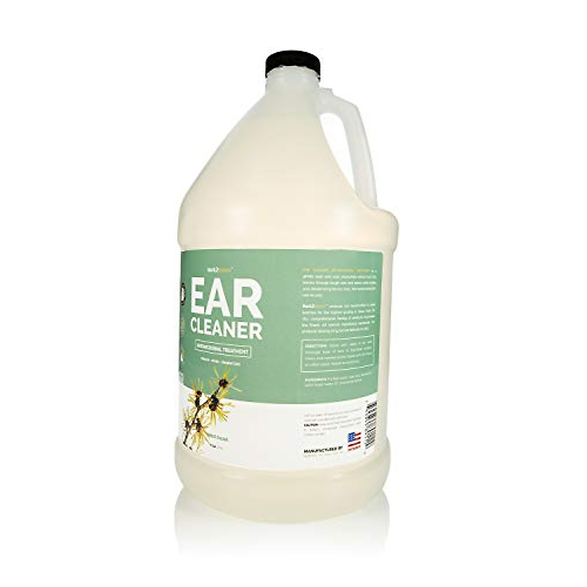 Bark 2 Basics Dog Ear Cleaner, 1 Gallon - All Natural, Witch Hazel, Gentle Aloe Vera and Chamomile Extract Base, Breaks Through Tough Wax and Debris, Soap-Free