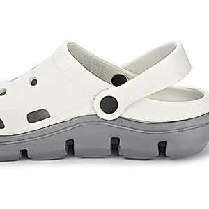 LUAATT Universal Beach Shoes Replacement Rivets,10 Set Repair Plastic Button for Men and Women Summer Shoes Strap (Black)