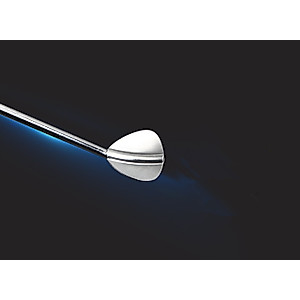 TSACTE Stainless Steel Spoon Drink Straw Set of 5 Long Spoons Heart-shaped Food-Grade Straw Spoon for Home Café Office Restaurant