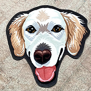 mxn Custom Pet Portrait Rug,Custom Rug Design Personalized Pet Shaped Rug Handmade Custom Blanket Rug Animals,Dog,Cat,with Picture,Personalized Pet Memorial Gifts (65 * 80cm)