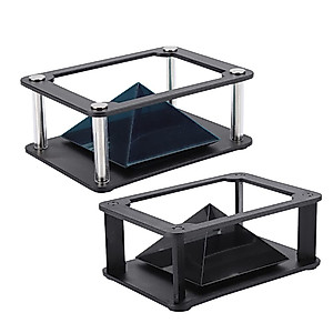 Smartphone 3D Hologram Projector, 3D Holographic Display Stands Projector 3.5-6inch Mobile Smartphone Hologram for Corporate Product Display, Personal Entertainment(Cylindrical)