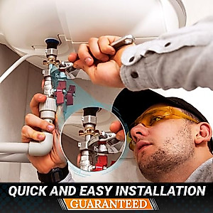 1/4 Air Valve Air Compressor Drain Valve - High Flow Air Fittings Portable Air Tank Valve Air Compressor Parts Water Line Adapter Petcock Valve - Home Improvement Air Compressor Fittings Water Valve