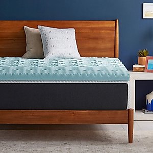 Lucid 3 Inch Mattress Topper Full – Memory Foam Mattress Topper Full – 5 Zone Gel Infusion – CertiPur Certified Foam – Dorm Room Essentials