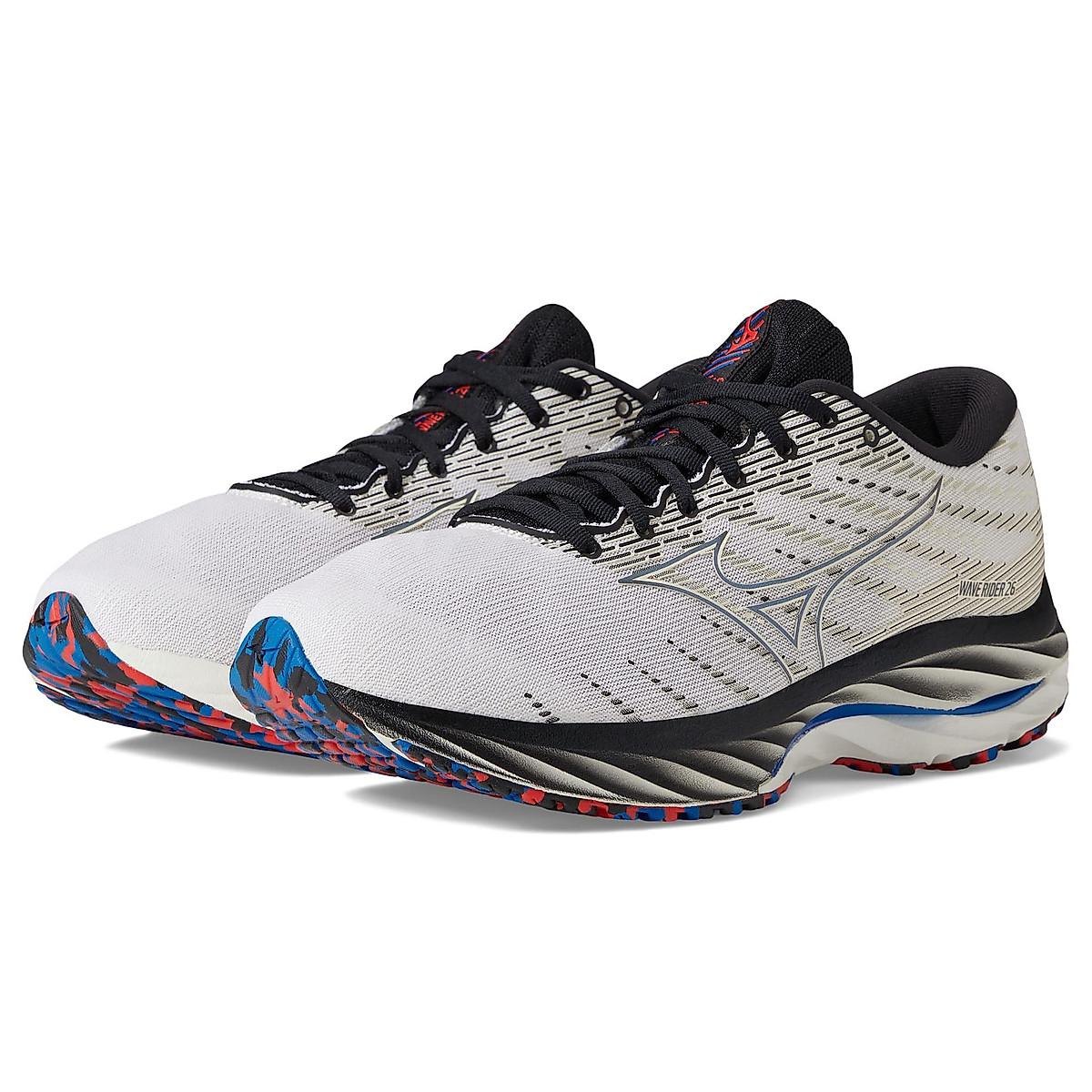 Mizuno Men's Wave Rider 26 | Neutral Running Shoe | Snow White | US 10