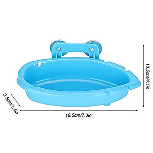 5Pcs Bird Bath Tub, Parrot Bathtub, Bird Plastic Bath Bathing Tub Shower Bathtub, Parrot Food Water Bowl, Parrot Feeder