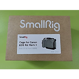SmallRig R6 Mark II Camera Cage for Canon, Formfitting Video Making Camera Rig for Canon R6 Mark II, Built-in Dual NATO Rails, Quick Release Plate for Arca, Horizontal and Vertical Shooting - 4159