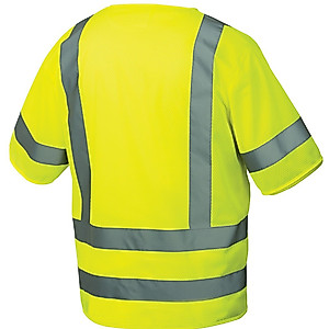 Pyramex RVZ31 Series Class 3 Safety Vest Hi-Vis Lime Extra Large