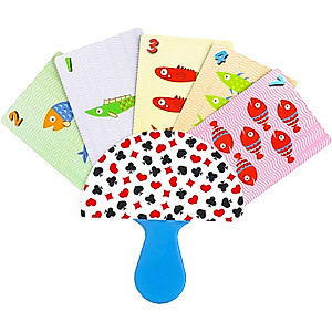 Regal Games 2 Pack Card Holders for Playing Cards - Kids Card Holder with Plastic Paddles - Ideal for Family Fun Game Night and Travel (Ages 3+)