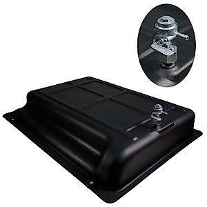 JMCHstore OEM Metal Generator Gas Fuel Tank for Generac GP5500 GP6500 RS5500 RS7000E GP7500E RS8000E XT8000E XT8500EFI, 0H7510A / 0H75100SRV 5500w 6500 6500w 7500 389cc OHV Portable Generator, Black