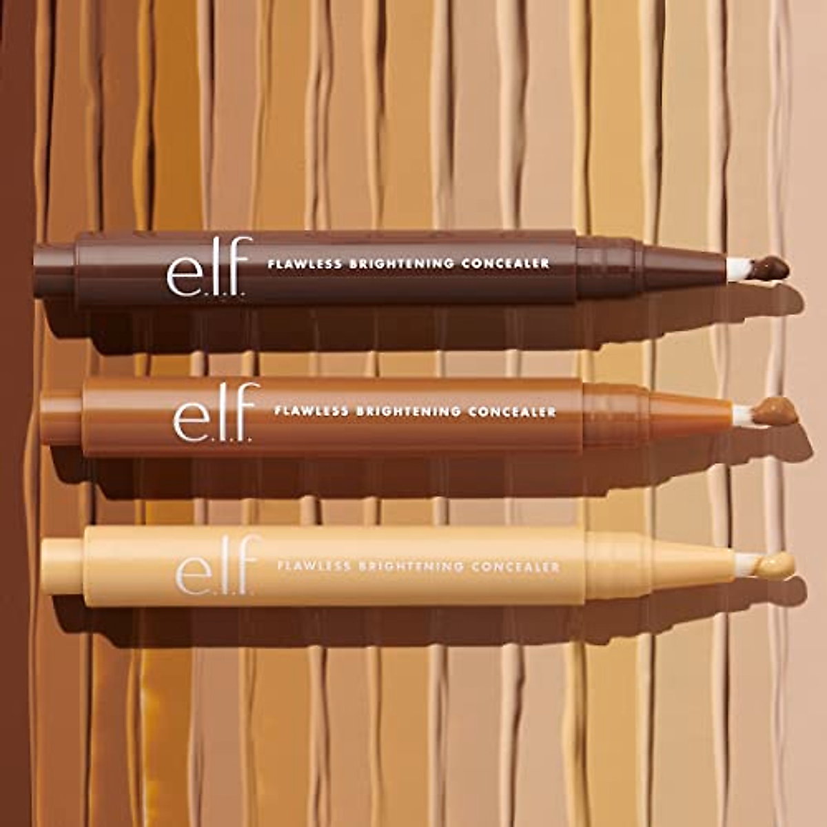 e.l.f. Flawless Brightening Concealer, Illuminating & Highlighting Face Makeup, Conceals Dark Under Eye Circles, Light 28 W, 0.07 Fl Oz