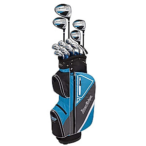 Tour Edge Bazooka 370 Complete Golf Set Senior Flex-Graphite-LH, Black/Blue, One Size (B6SLGU13.B)