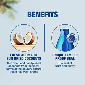 Parachute 100% Pure and Natural Unrefined Coconut Oil | No Chemicals & Added Preservatives | 63 fl.oz